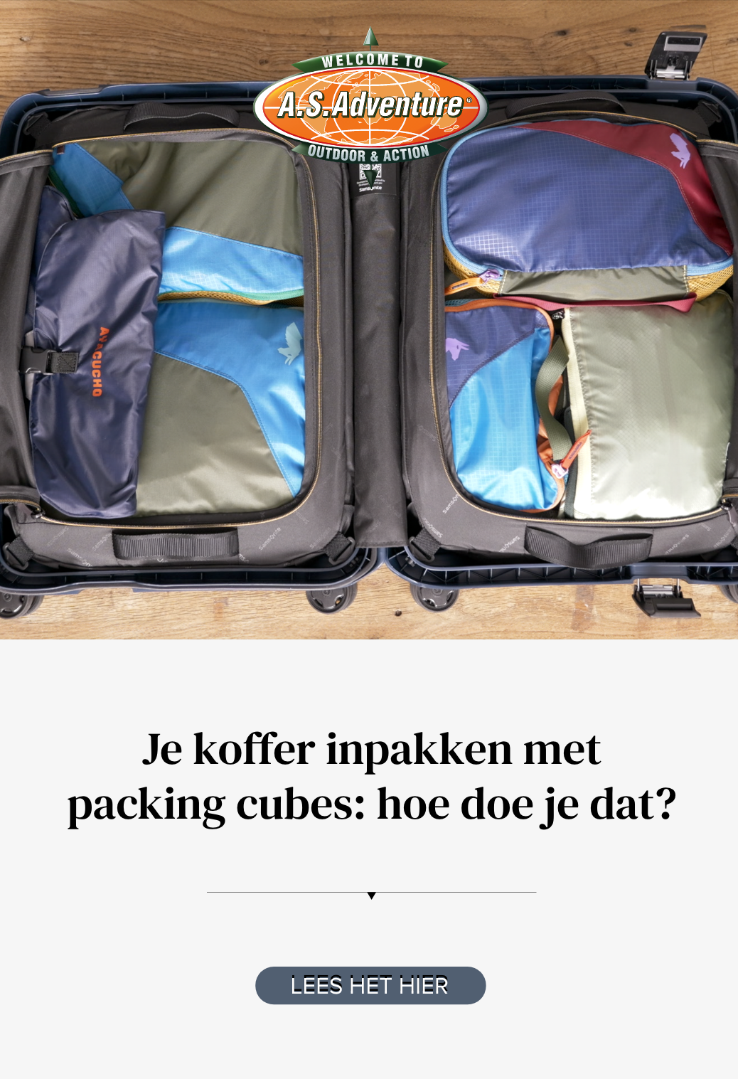 Je koffer inpakken met packing cubes: hoe doe je dat? | A.S.Adventure