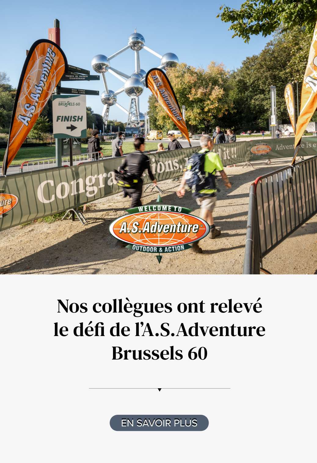 Nos collègues ont relevé le défi de l’A.S.Adventure Brussels 60 | A.S ...