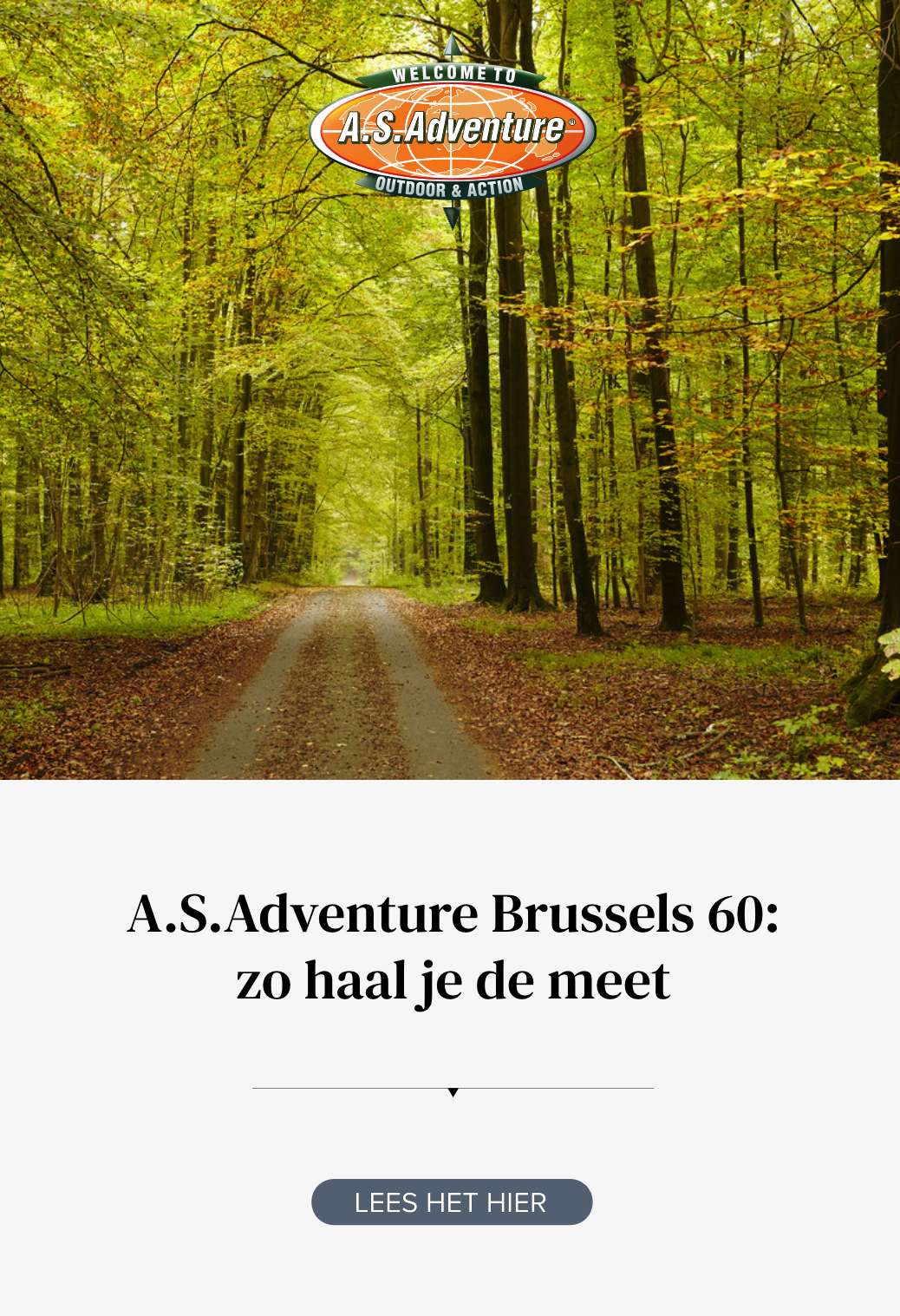 A.S.Adventure Brussels 60: zo wandel je vlot tot de finish | A.S.Adventure