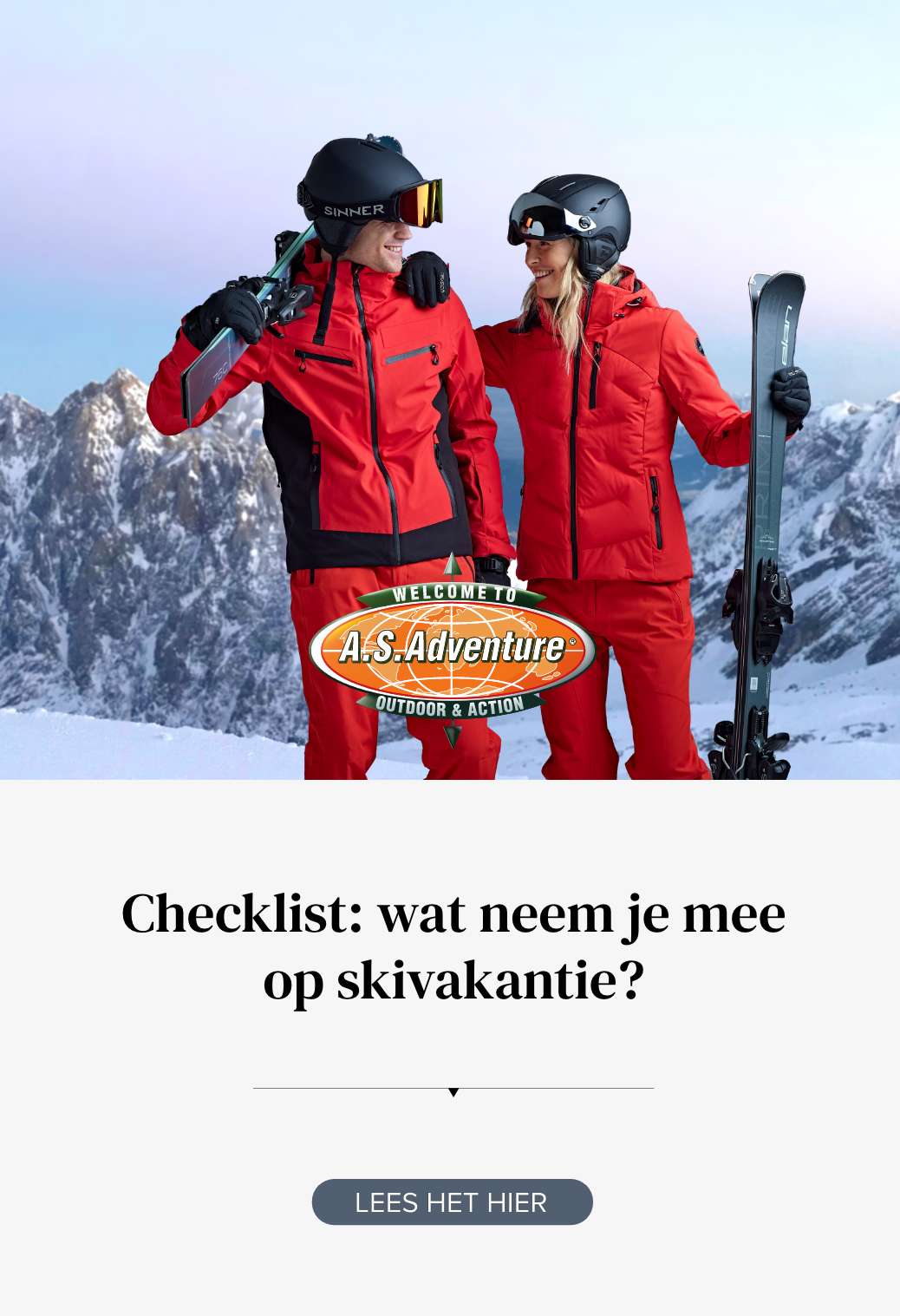 Checklist: wat neem je mee op skivakantie? | A.S.Adventure
